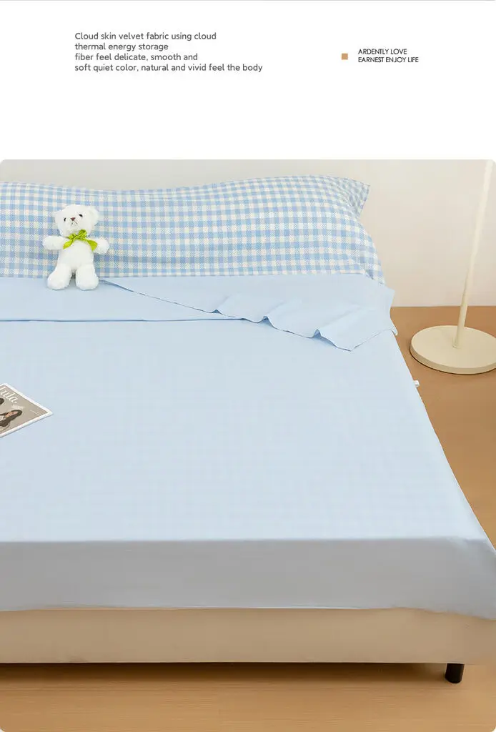 Grace Set posteljine sa torbom, 180×210cm, Svetloplavi