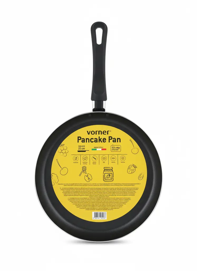 Vorner Tiganj za palačinke VPT25-1672, 25cm, Crni