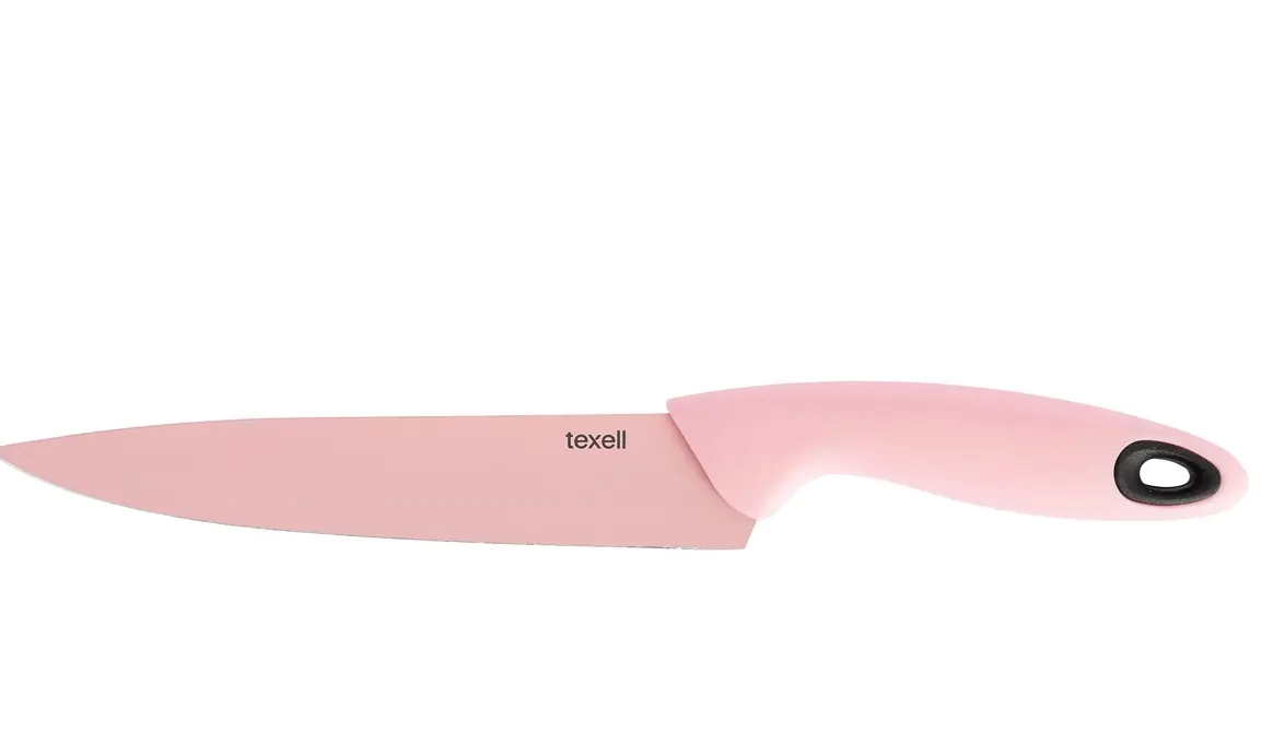 Texell Nož slicer Spring Texell TNS-S335, Roze
