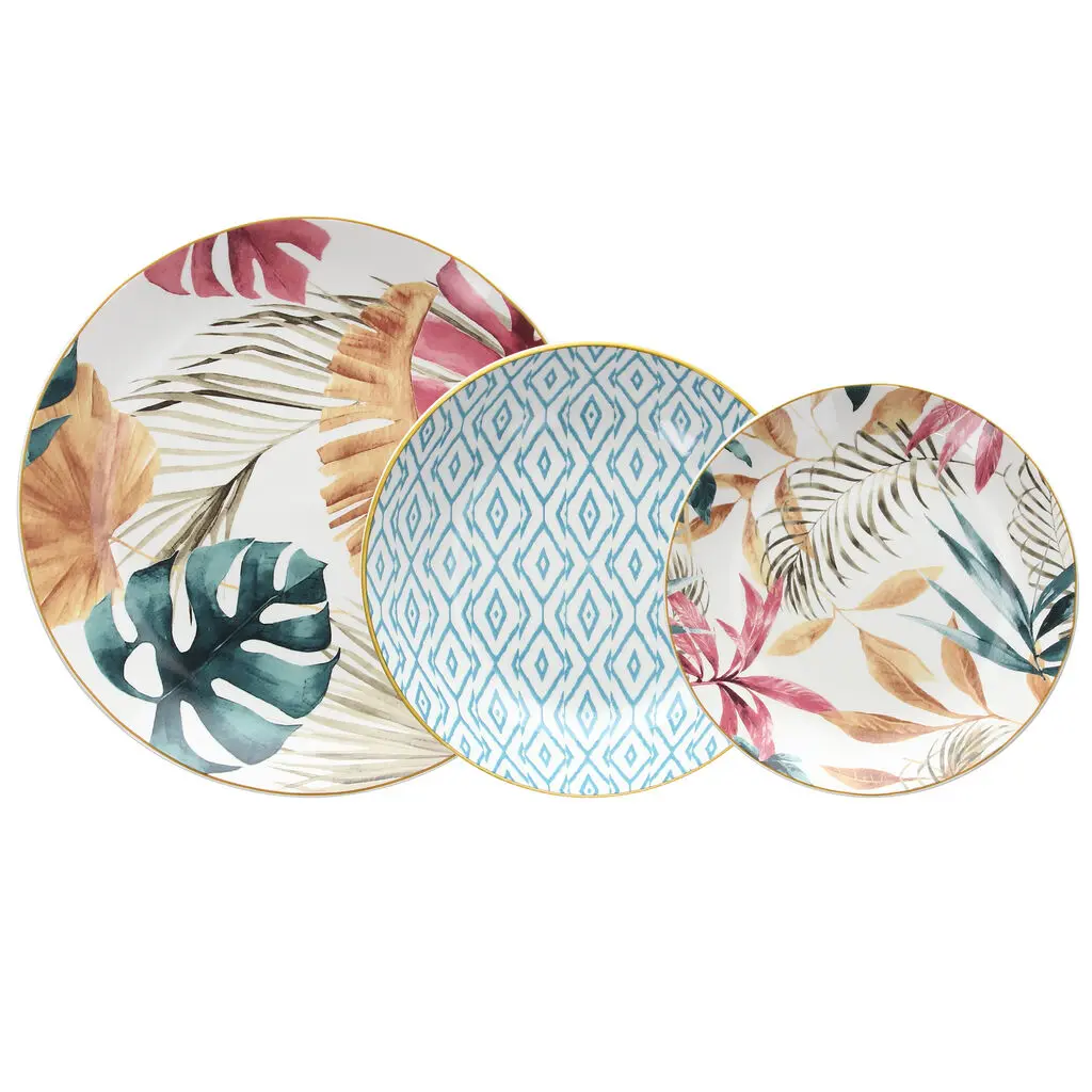 Tognana Servis za ručavanje Madison Tropical Rose, set 18 delova, Porcelan