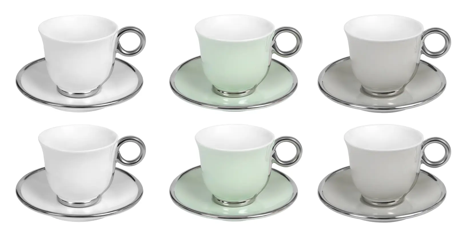 FG HAUS Šolja za espresso sa tacnom set 6 kom BR3085