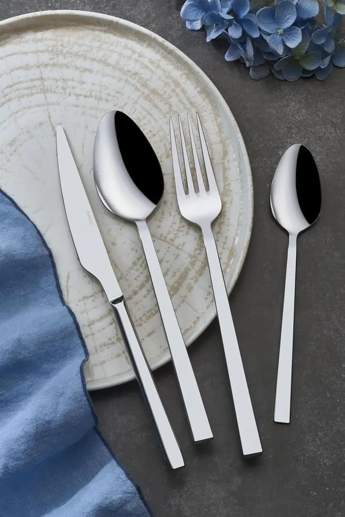Hermia Set pribora za jelo, 24 komada, Srebrne boje