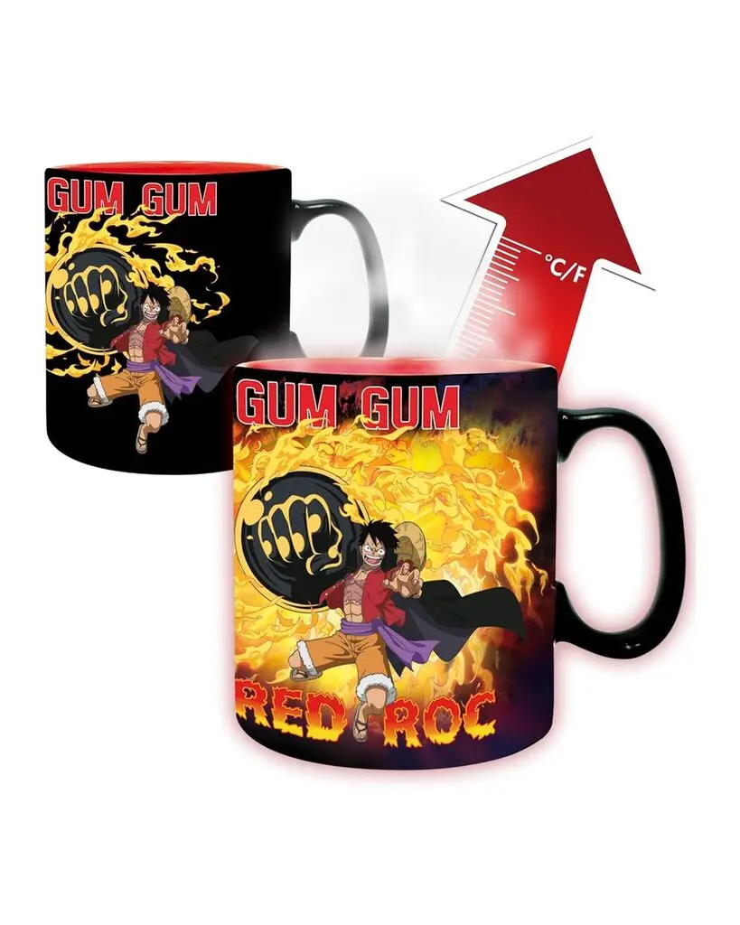 AbyStyle Šolja One Piece, Luffy vs Kaidou - Heat Change Mug, 460 ml