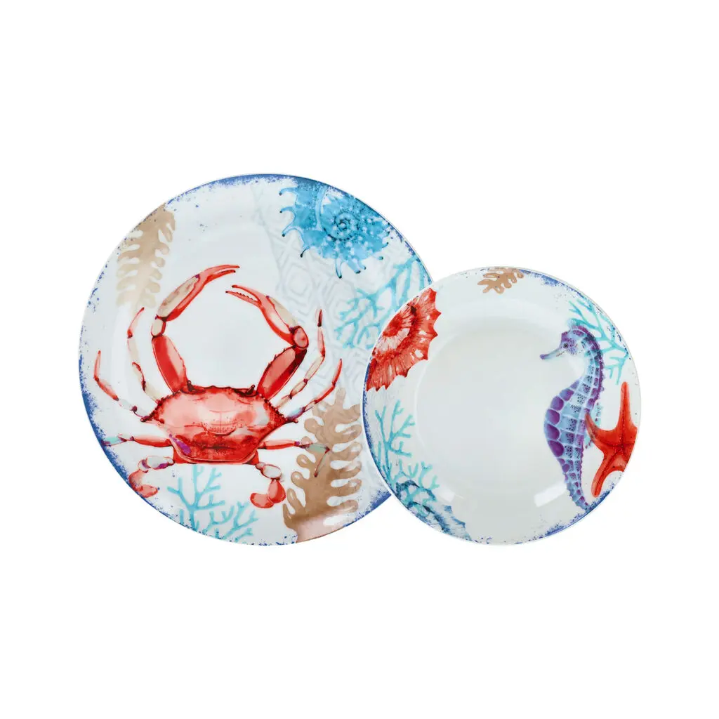 Tognana Servis tanjira za ručavanje 12/1, set 6 plitkih i 6 dubokih tanjira, Porcelan