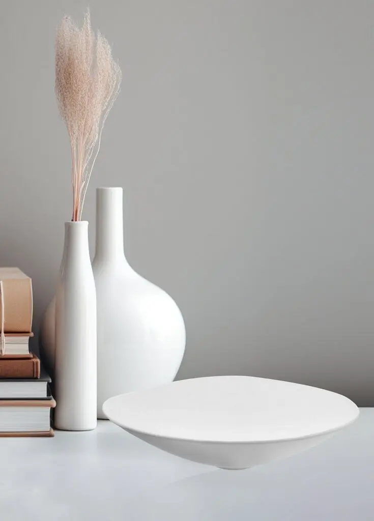 Aberto Design Keramička posuda DKR0491, 38x36x10 cm, Bela
