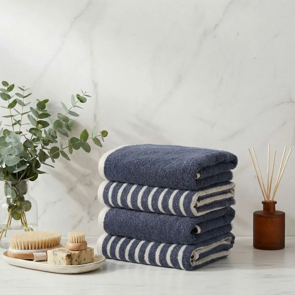 L'essentiel Maison Set peškira za ruke, 4 komada, Teget