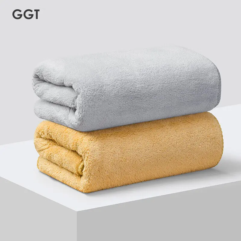 GGT Set peškira, 35x75cm, 2 komada, Sivo-žuti