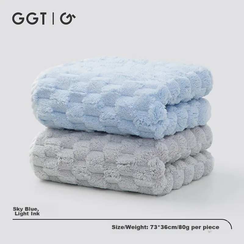 GGT Set peškira, 36x73cm, 2 komada, Plavo-sivi
