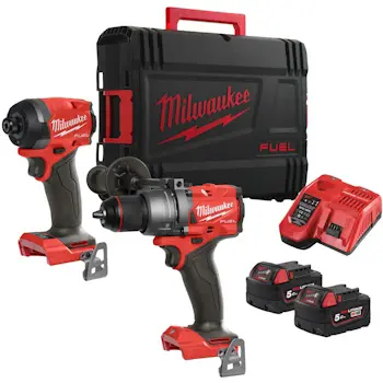 Milwaukee aku set od 2 FUEL alata FPD3 + FID3 + 2x 5.0Ah baterija i punjač + HD Box M18 FPP2A3-502X FUEL 4933480873