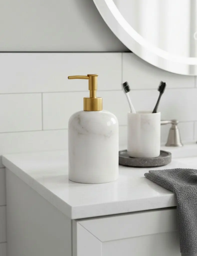 Aberto Design Dozer za sapun, Beli
