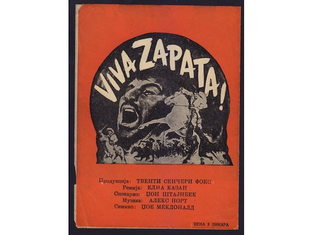 VIVA ZAPATA ! filmski program BRANDO