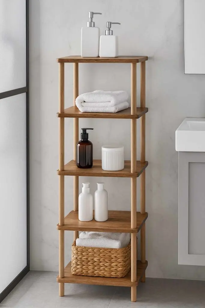 Skye Decor Kupatilski ormarić, Krem