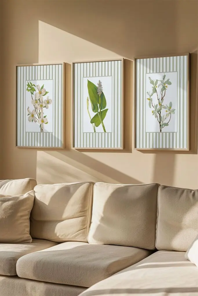 Wallity Uramljena slika Artsmdf3Lu5, 33x48 cm, 3 dela