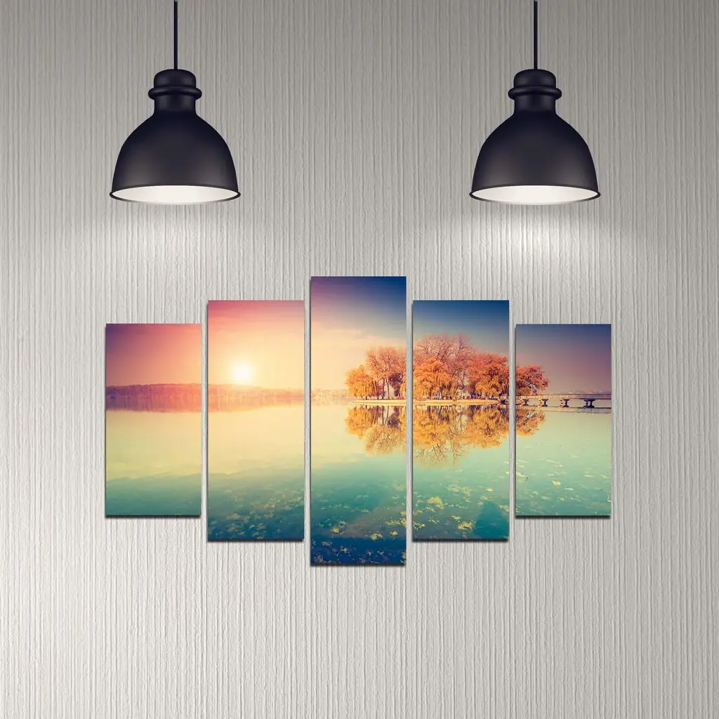 Wallity Set Slika 5DMDF-25, 5 Delova