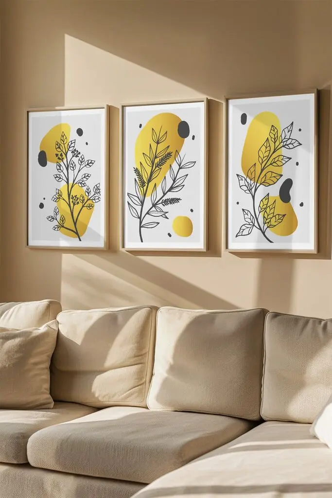 Wallity Slika 3Dartsoho91, 3 dela, 33 x 48 cm
