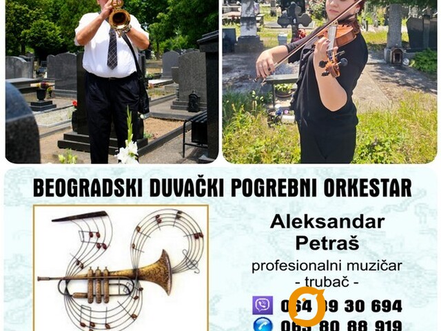 Solo truba,violina,hor ili orkestar za sahrane pogrebe