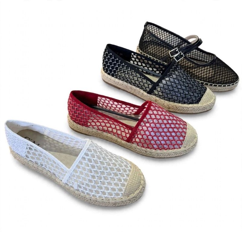 Mrežaste ženske espadrile – lagane i prozračne - Model: klasične