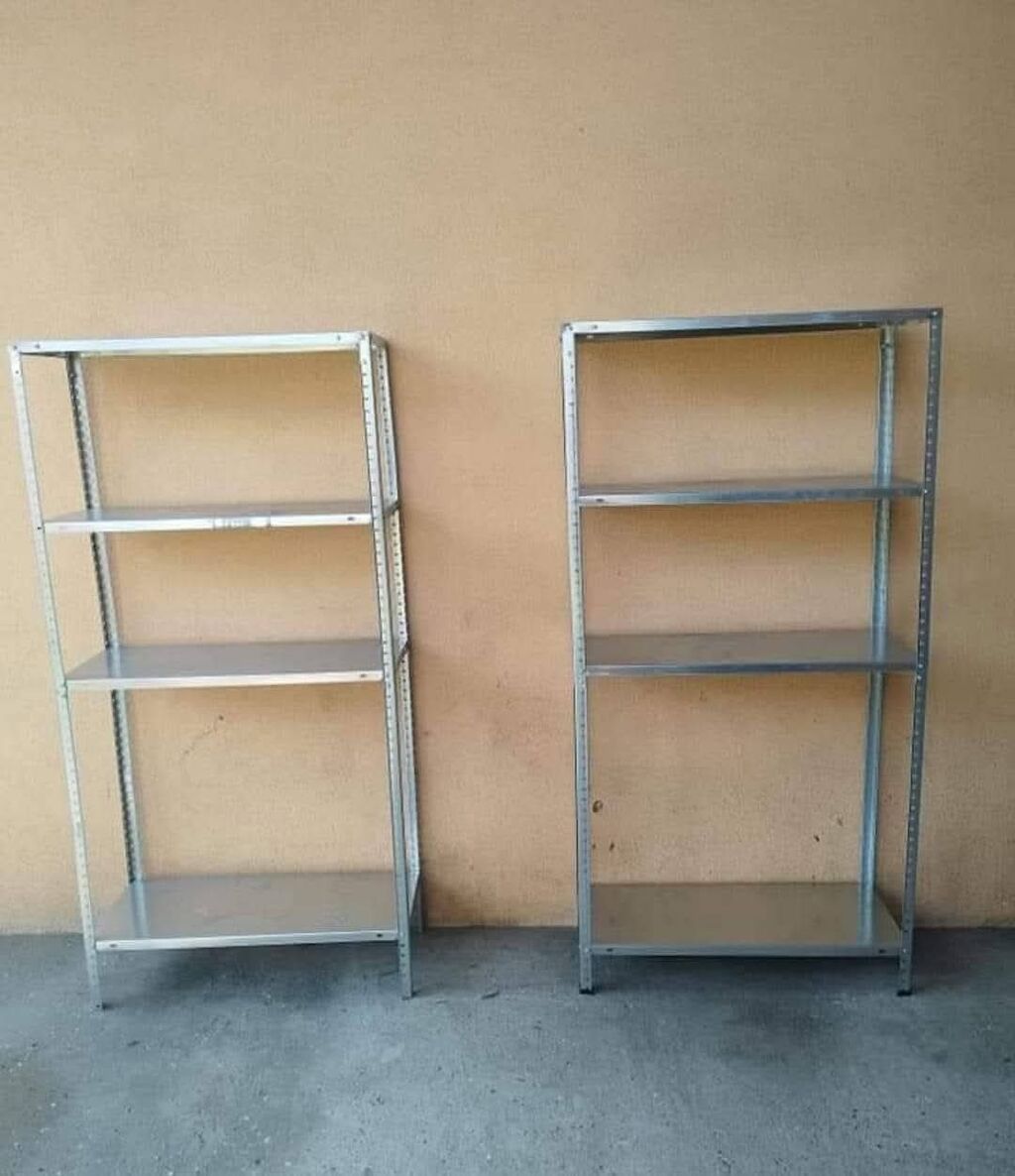 08. METALNE POLICE ALU POLICE SA ŠRAFOVIMA 30cm ✅ -(4 rafa po 50kg