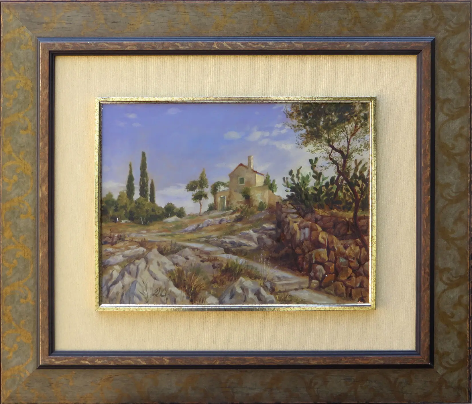 Primorka kuća, Ulje na platnu, 40 x 50 cm