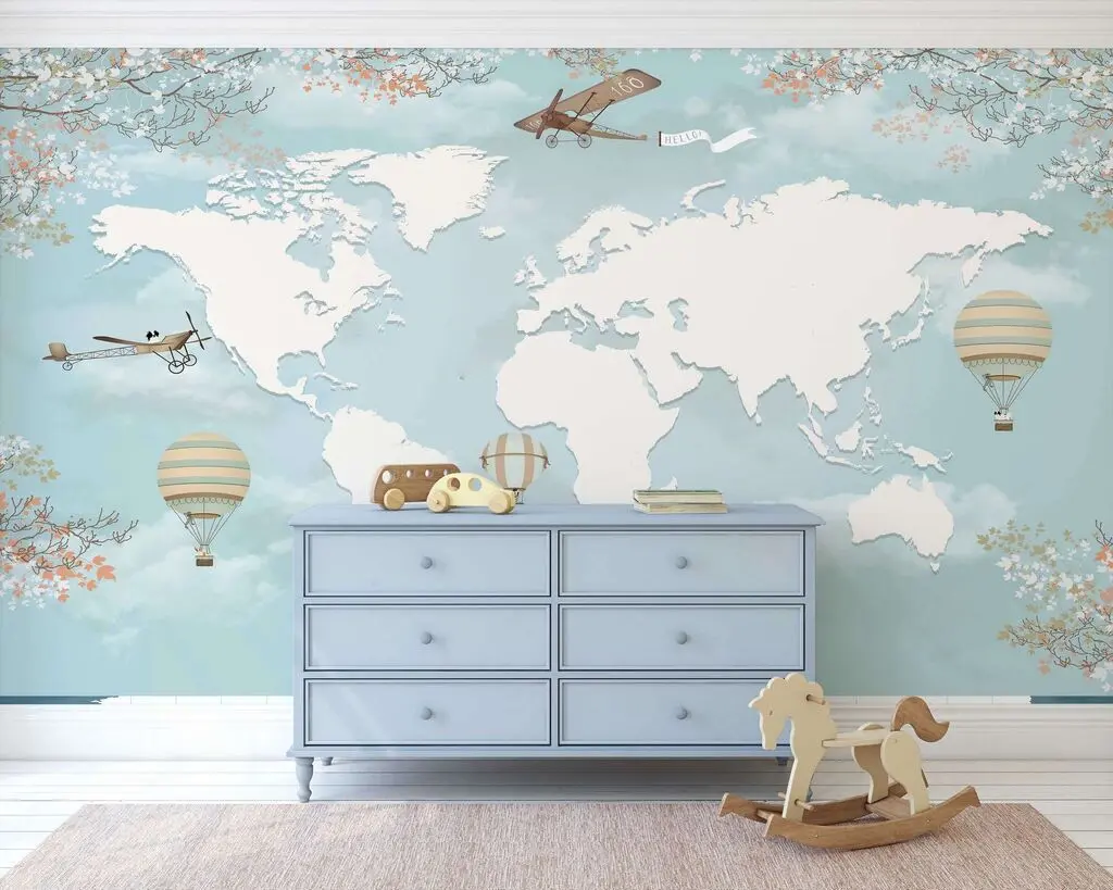 Wallity Tapete za zid MDK-00159, 100x100 cm, Šarena
