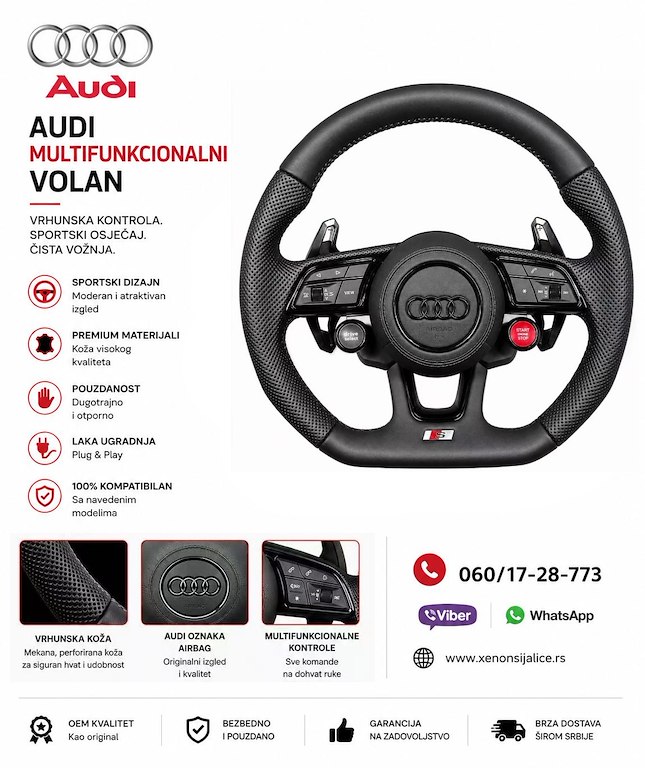 VOLAN AUDI,A1,A3,A4,A5,A6,A7,A8,TT,Q3,Q5,Q7,Q8