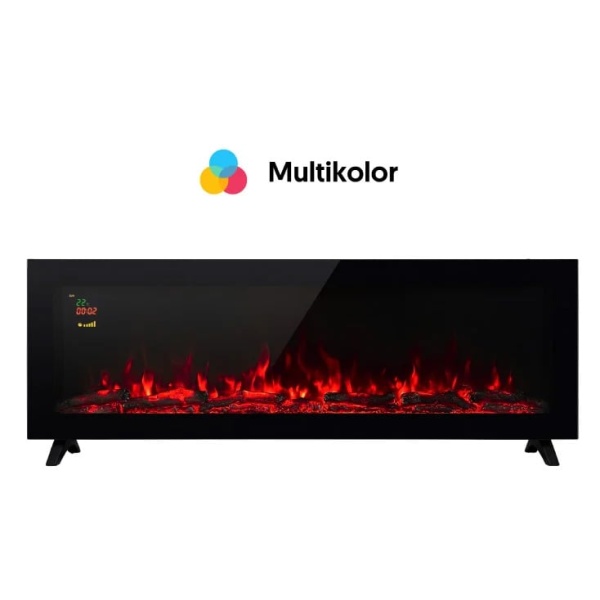 Električni kamin 2u1 Prosto nadgradni/samostojeći multikolor 2000W 1524x260x443mm