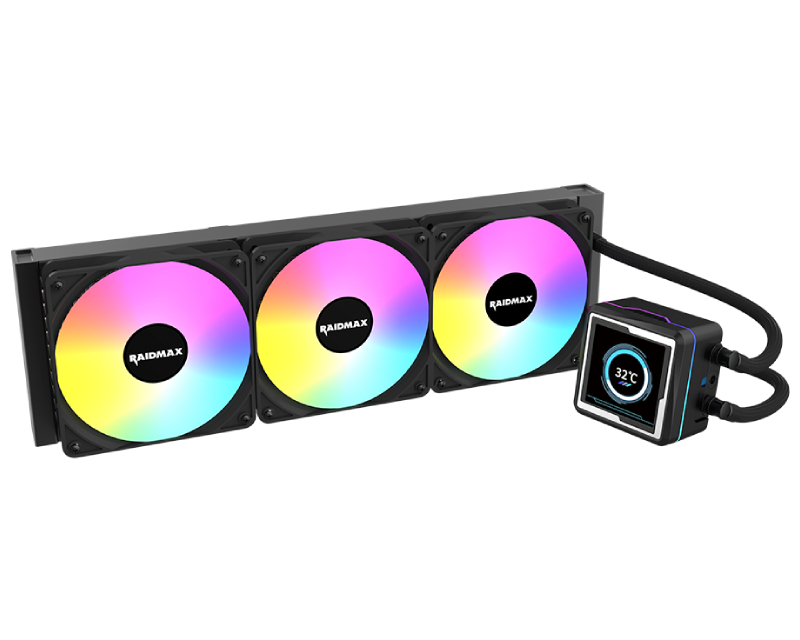 LM360 ARGB CPU LIQUID COOLER WITH ANIMATION DISPLAY - Vodeno hlađenje crno (LM360BK) F