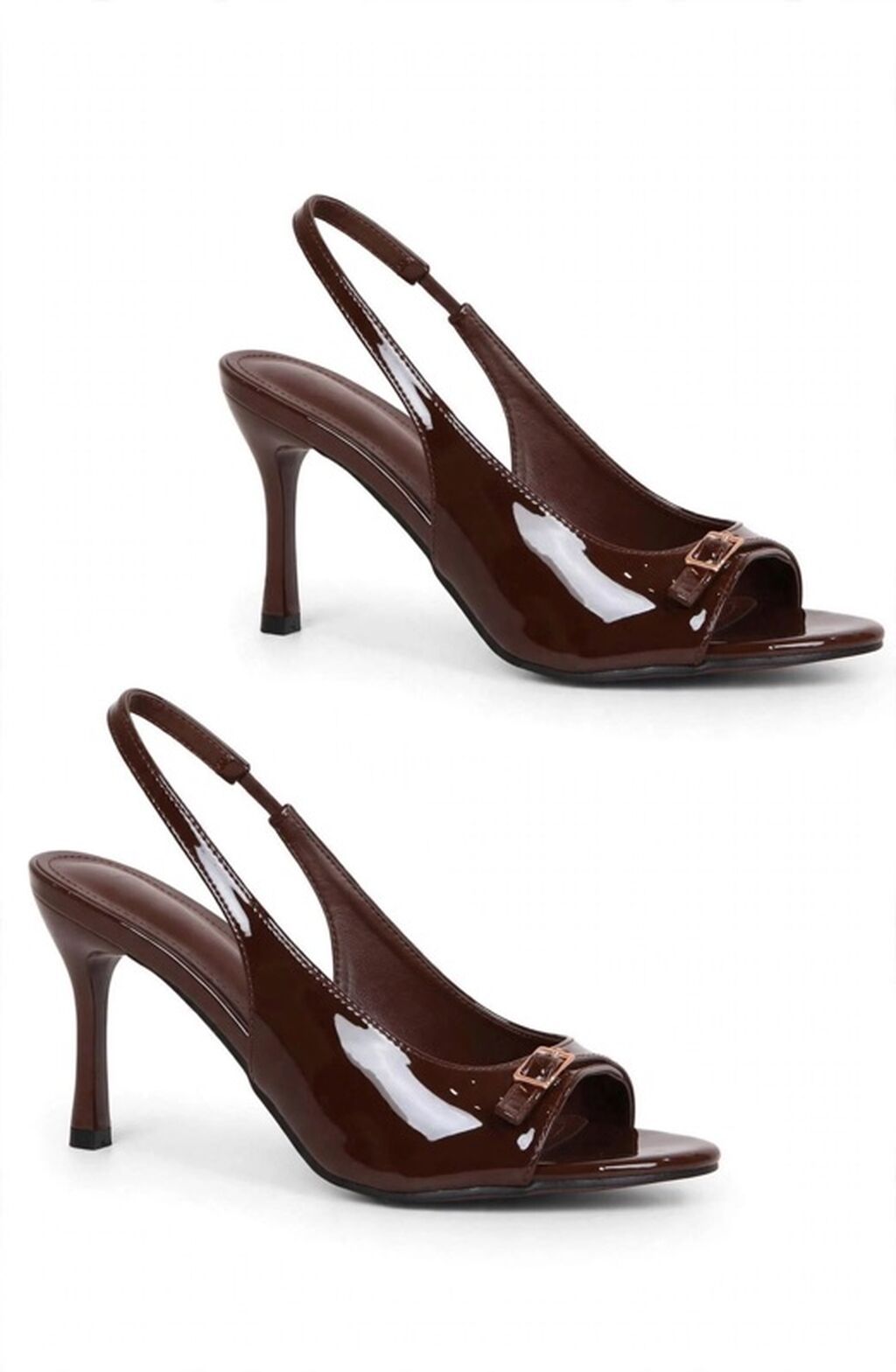 Elegantne ženske sandale sa štiklom - Model: slingback sandale sa