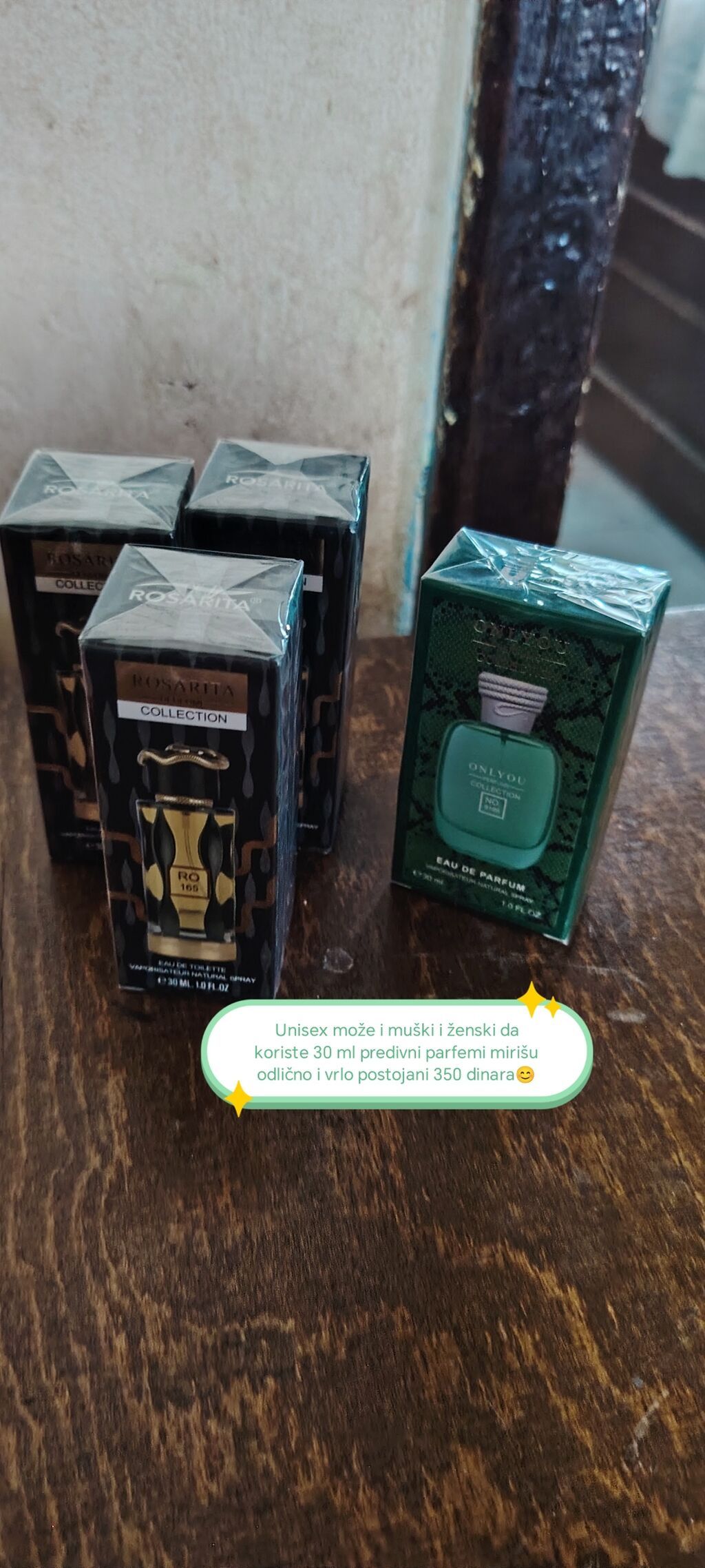 Unisex parfemi – kolekcija ROSARITA i ONLY YOU - Tip: toaletna voda