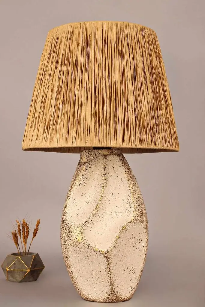 Opviq Stona lampa, Krem