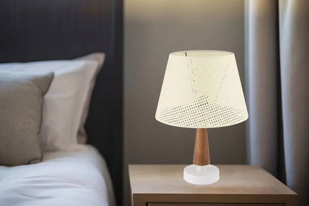Opviq Stona lampa 302 Hazeran, 60 W, 43 cm, Krem