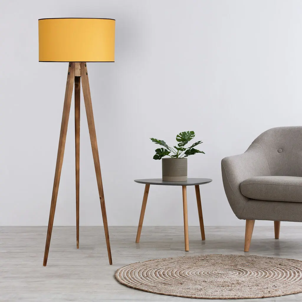 Opviq Podna lampa Yanik, 153 cm, E27, Smeđa