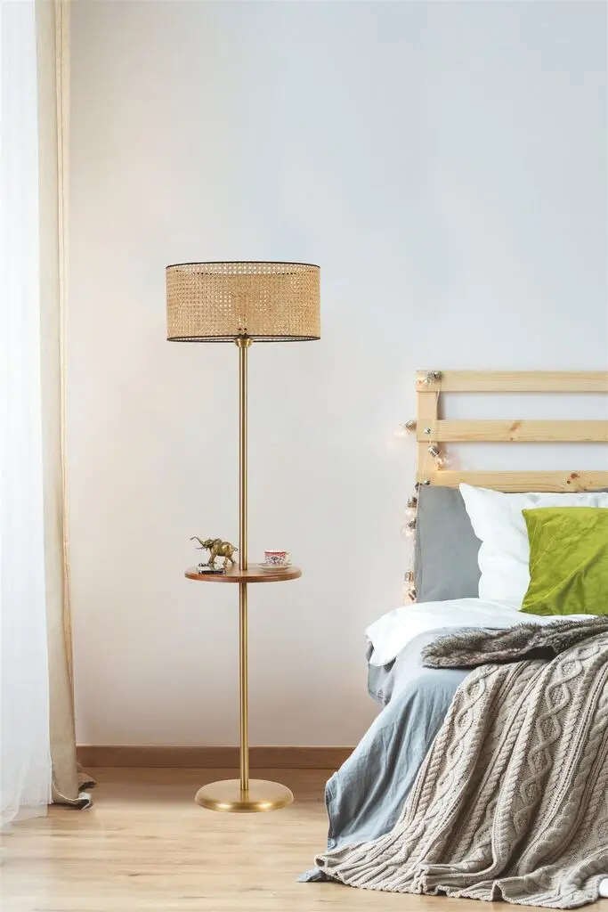 Opviq Podna lampa Mercan, 160 cm E27, Zlatne boje