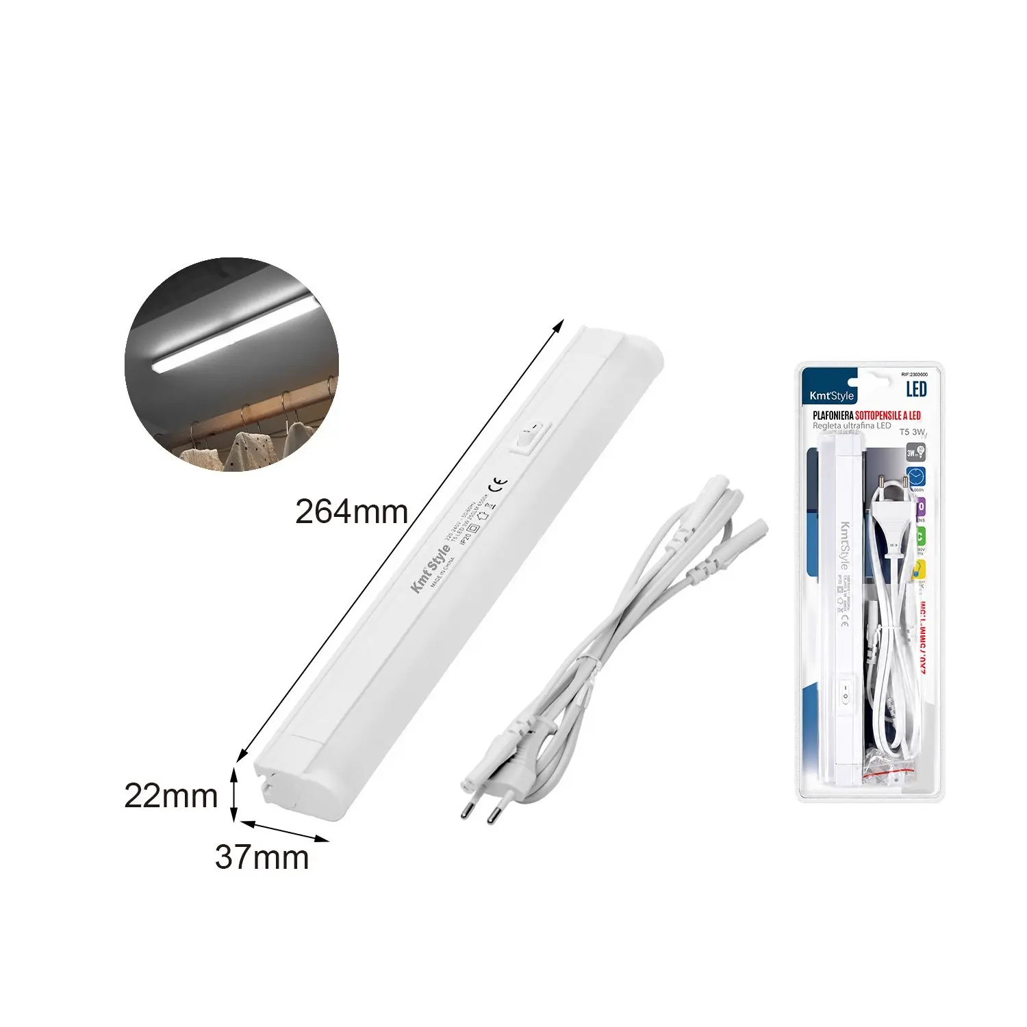 KMT Plug-in LED svetlo za ispod kuhinjskih elemenata