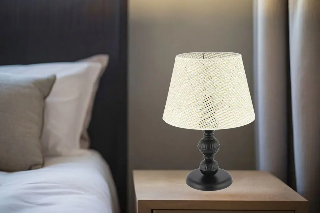 Opviq Stona lampa 300 Hazeran, 60 W, 45 cm, Bela