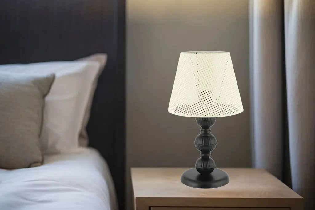 Opviq Stona lampa 301 Hazeran, 60 W, 45 cm, Krem