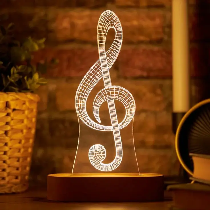 Gentilis RGB LED Lampa Violinski ključ