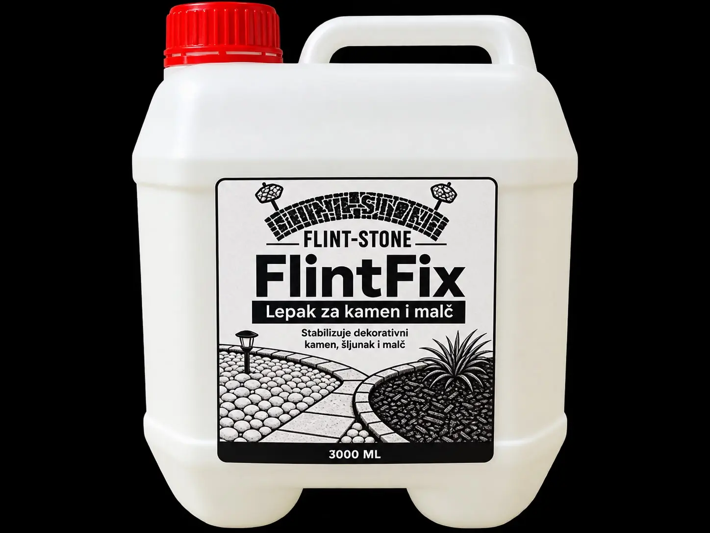 FLINTFIX - LEPAK ZA DEK. KAMEN I MULČ 3000ML