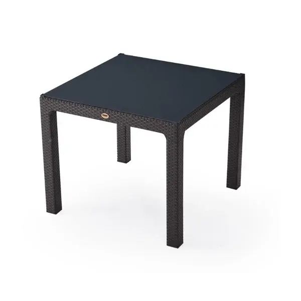 BOLZZ Baštenski sto Rattan 90x90cm, Antracit