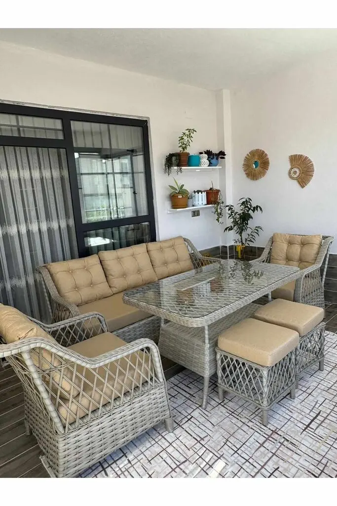 Hanah Home Baštenski set nameštaja, Bež