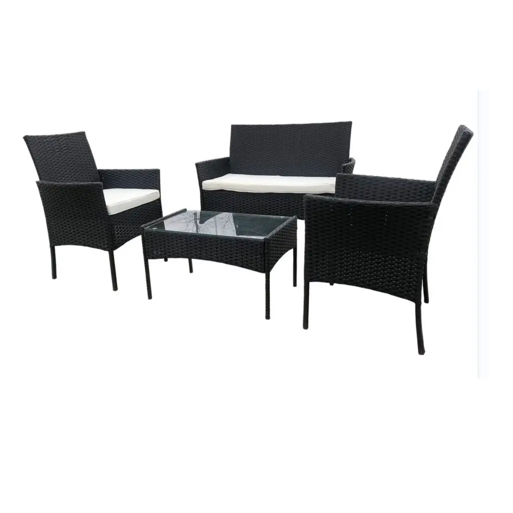 Baštenski set stolova i stolica, crna