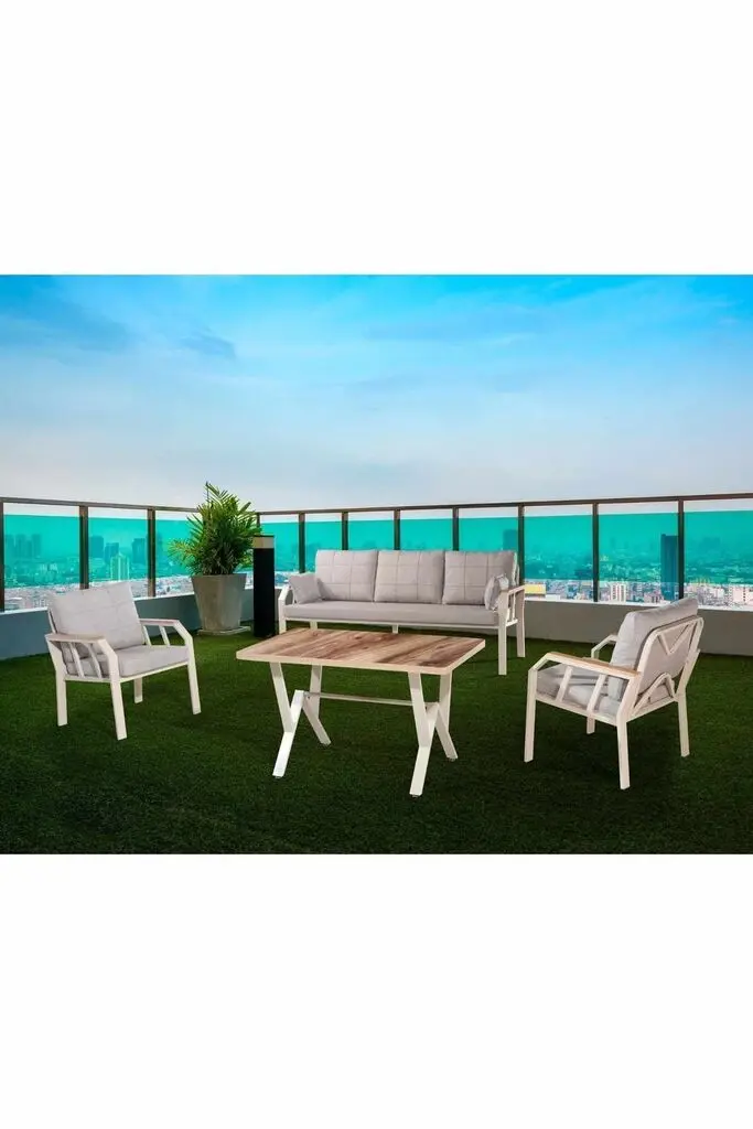 Hanah Home Baštenski set nameštaja, Krem