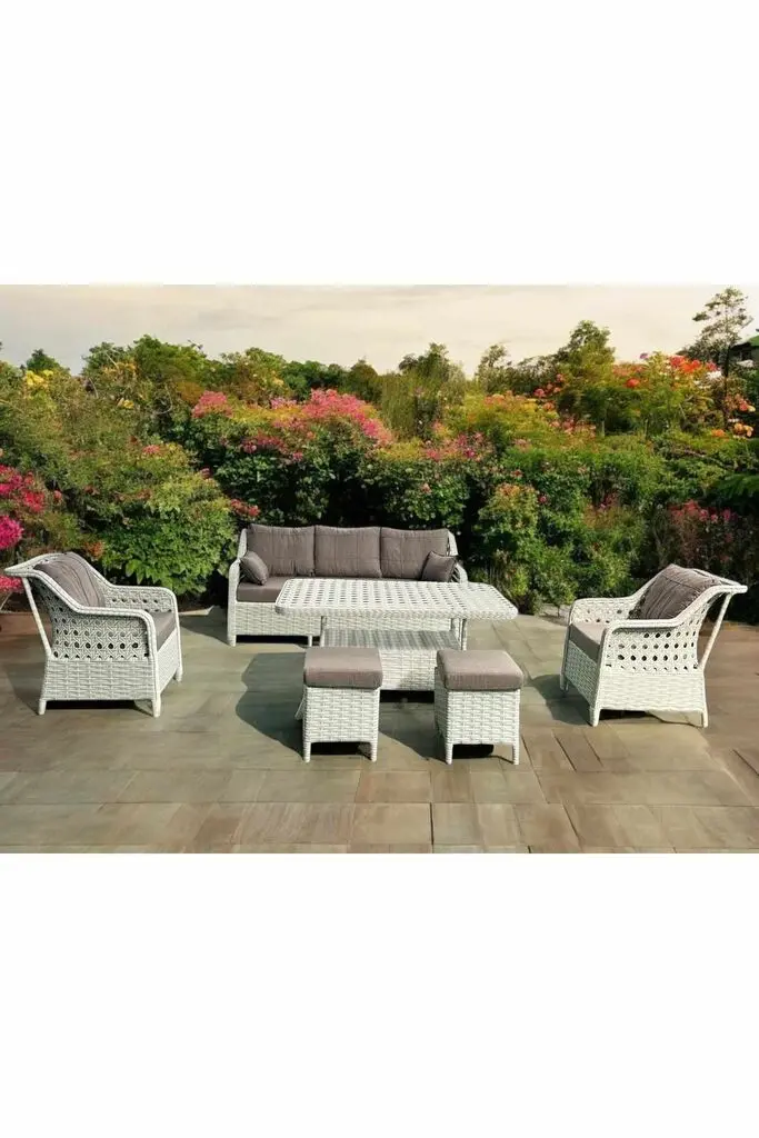 Hanah Home Baštenski set nameštaja, Krem