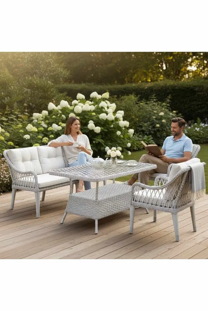 Hanah Home Baštenski set nameštaja, Bež