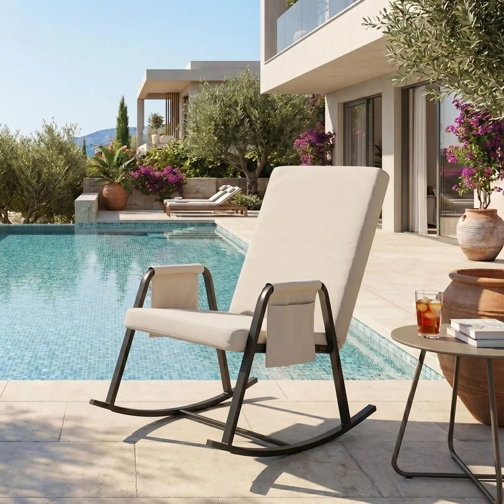 Atelier del Sofa Baštenska stolica za ljuljanje, Bež