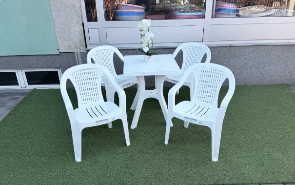 Bastenski set VALERIJA - beli