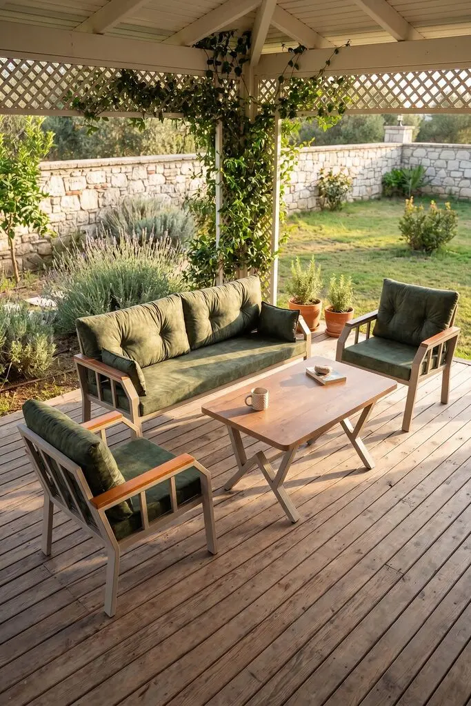 Hanah Home Baštenski set nameštaja, Zeleni