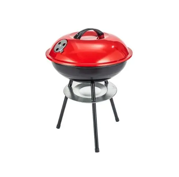 Roštilj na ćumur sa poklopcem BBQ885, Crveni