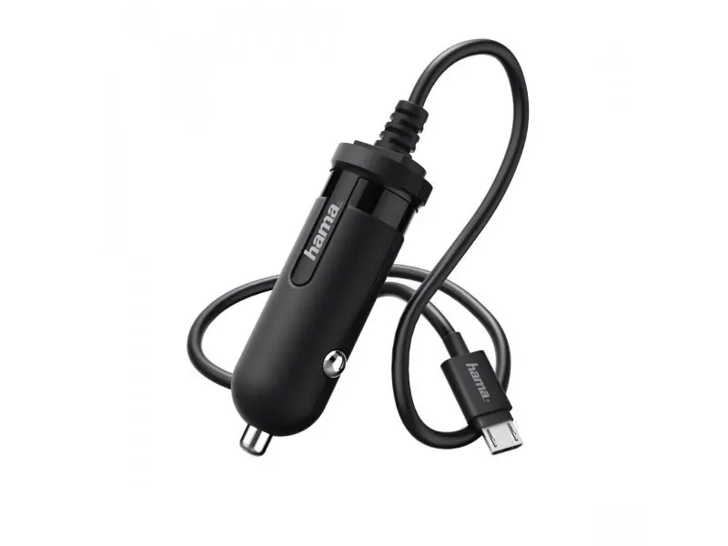 HAMA Auto punjač, Micro USB 2400mAh, Crni