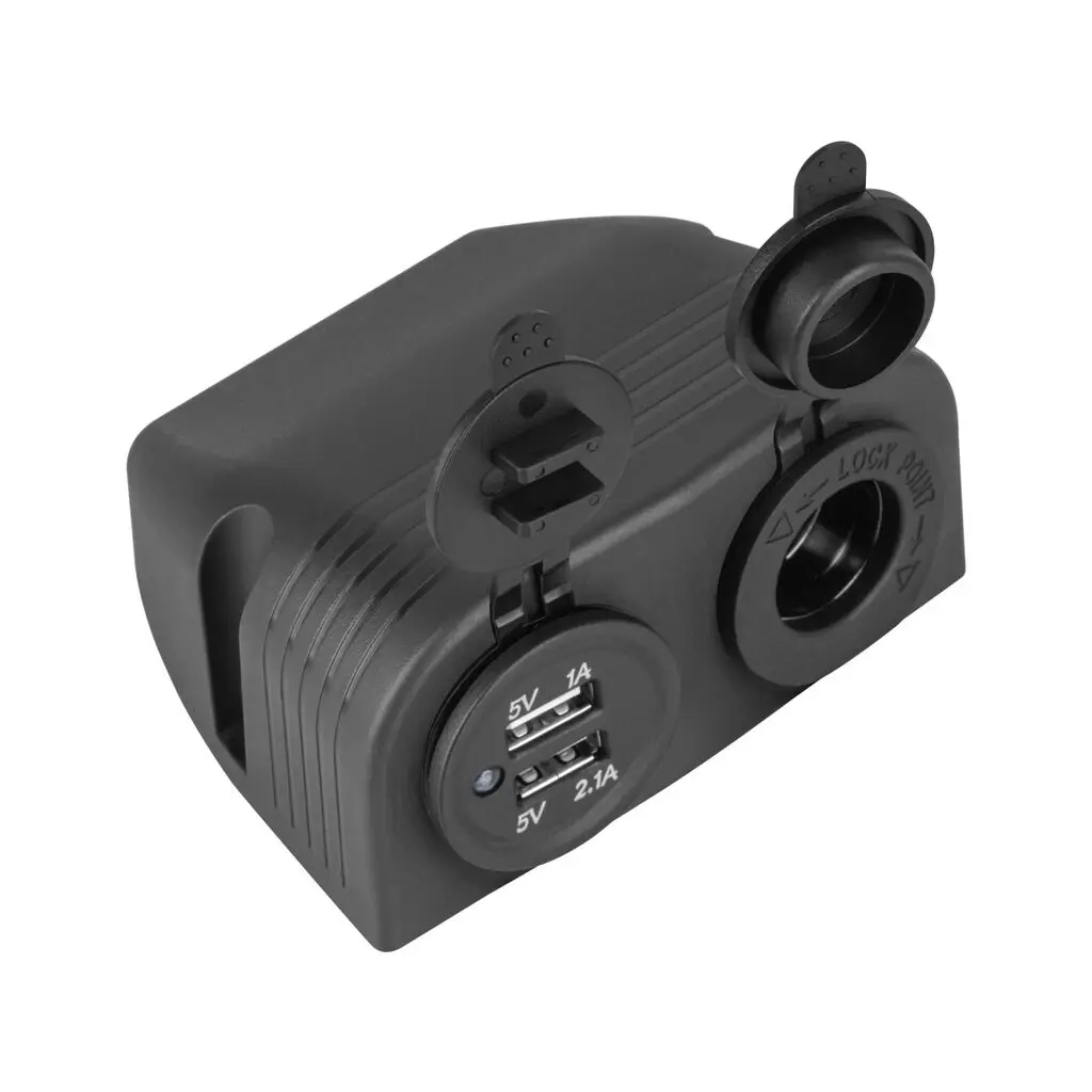 Peiying Auto punjač PY-CHR0005, Sa dodatnom utičnicom, 2xUSB, 3100 mA